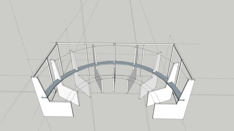 Semi Circular Booth Seat | 3D Warehouse