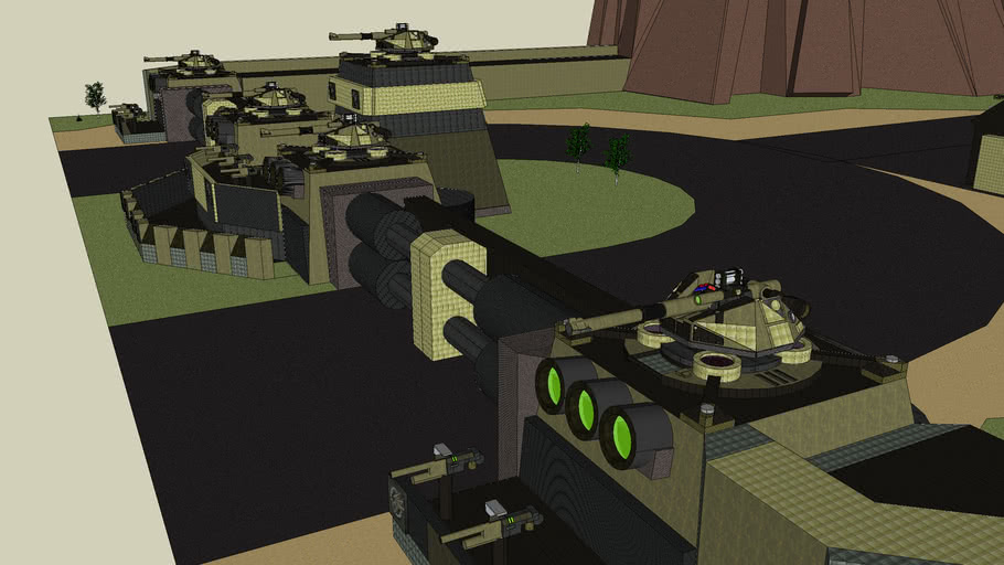 GDI base defence (warning!!! this model is HUGE) | 3D Warehouse