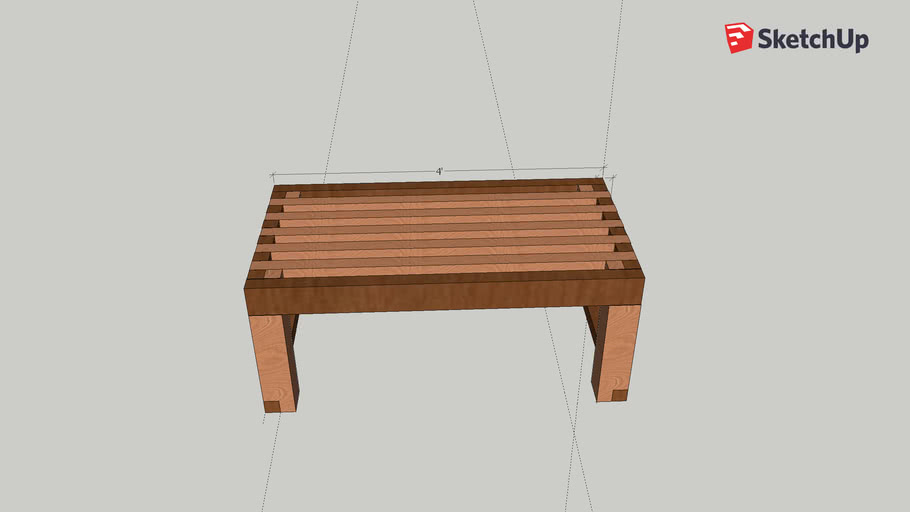 Bathroom Bench by WX | 3D Warehouse
