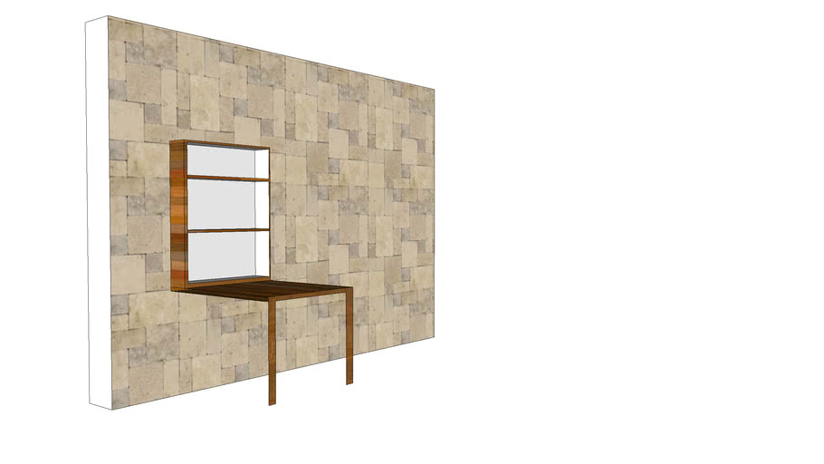 Wall Mounted Dyning Table | 3D Warehouse