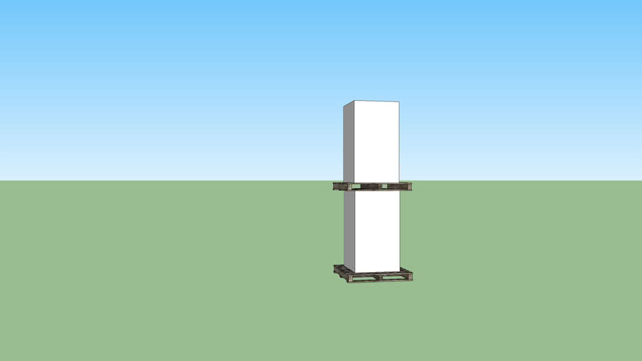 Double Stack Pallet (2x1) | 3D Warehouse