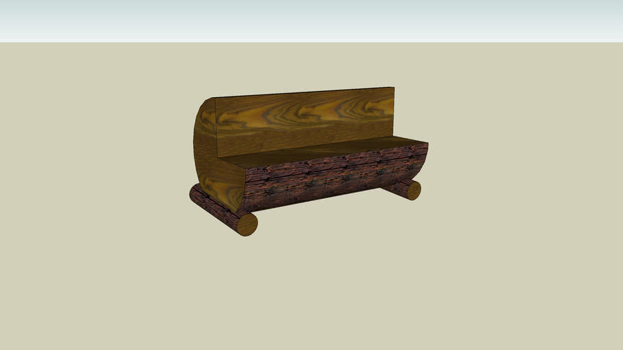 Log Bench | 3D Warehouse