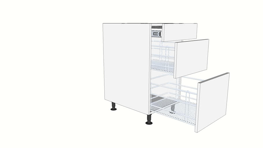 Cutlery, Glass Rack, Dish Rack(450mm) | 3D Warehouse