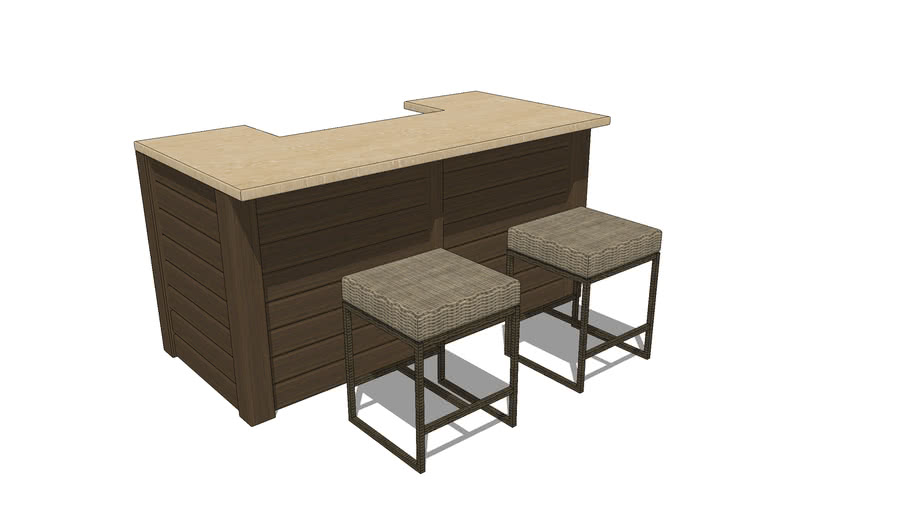 OutDoor Mini Bar Set | 3D Warehouse