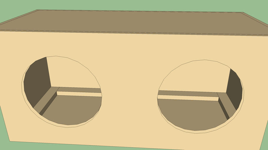 Subwoofer box (dual 10 inch) | 3D Warehouse