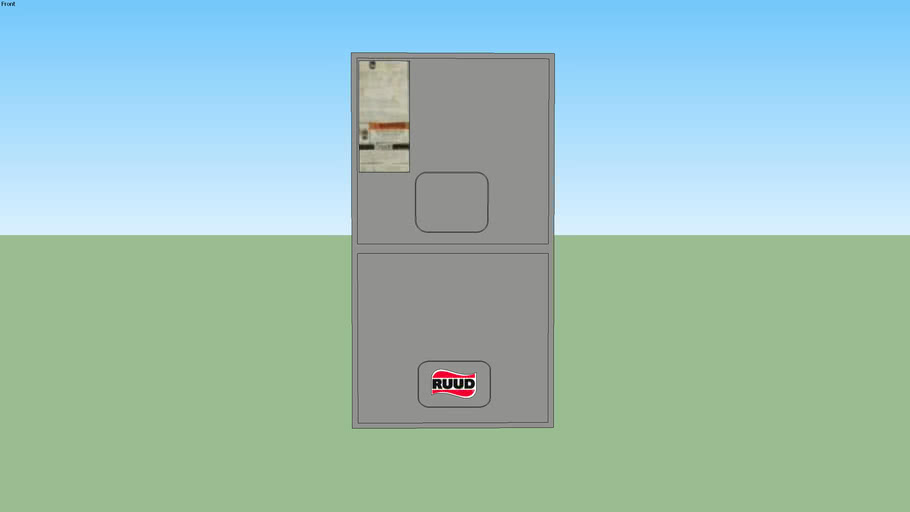 Ruud Air Handler model. RBHA-21J10NUGAI ACC-270 | 3D Warehouse