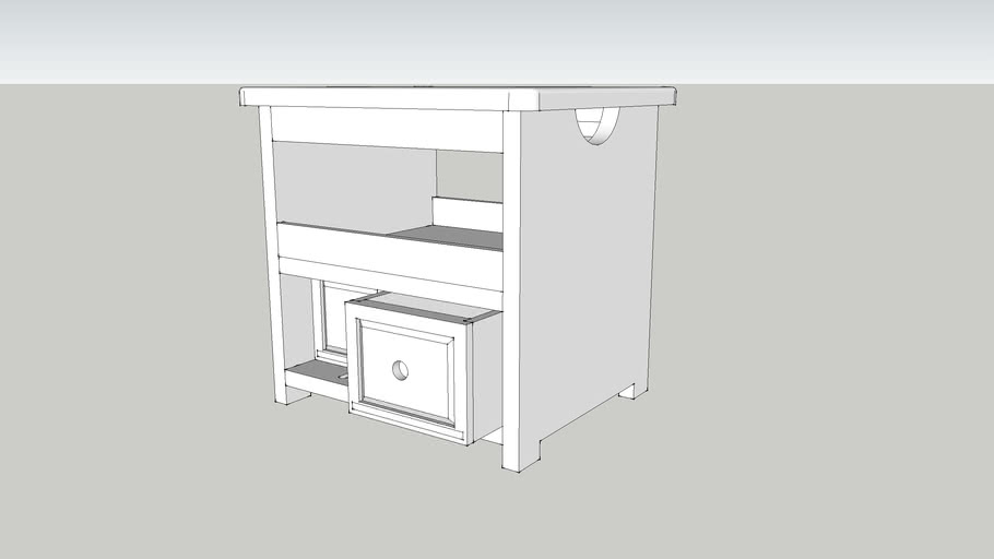 Portable toolbox 17'x20'x19' with sliding drawers | 3D Warehouse
