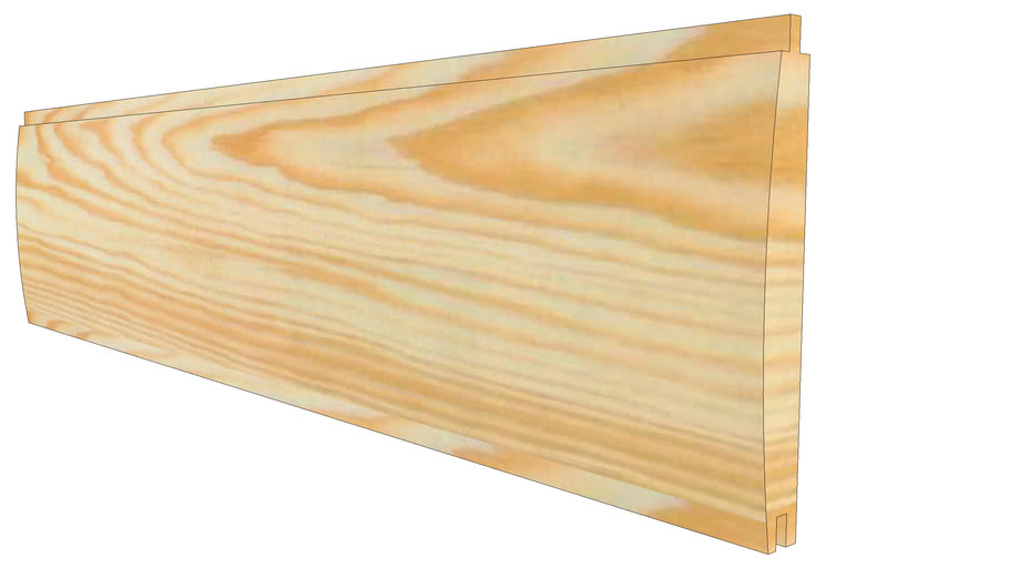 Machimbre Cabañero 3/4'x5' Pino Parana | 3D Warehouse