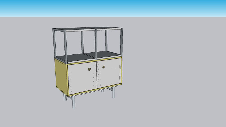 Bisley Bridge Cupboard with Topper - BRM0804CRWISF | 3D Warehouse