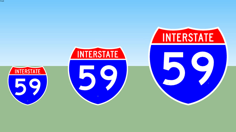Interstate 59 Sign | 3D Warehouse