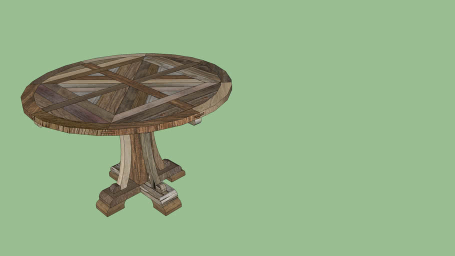 Antique Round Table | 3D Warehouse
