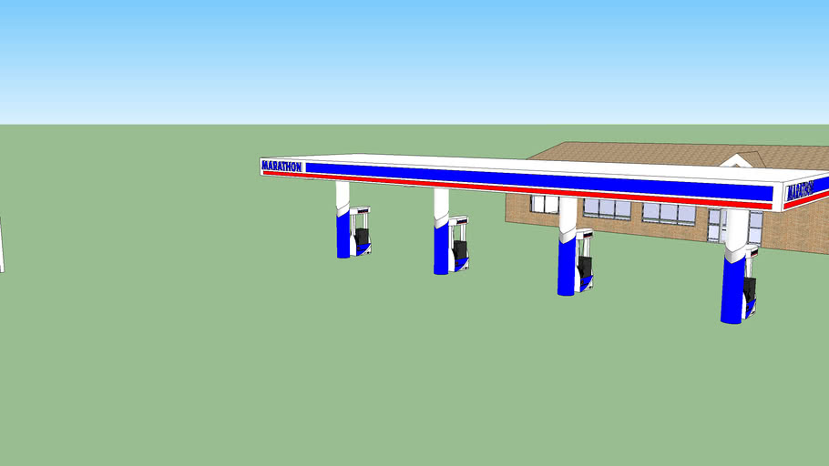 Marathon gas station (1MB) | 3D Warehouse