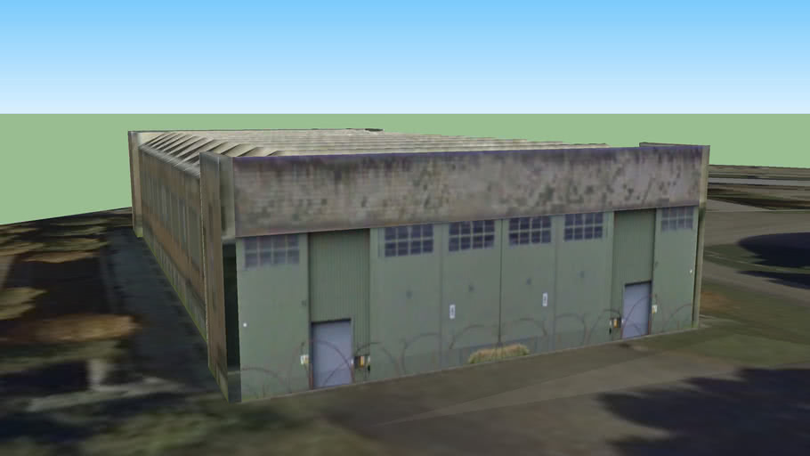 1934 C Type Hangar, Aston Down Airfield, Gloucestershire | 3D Warehouse