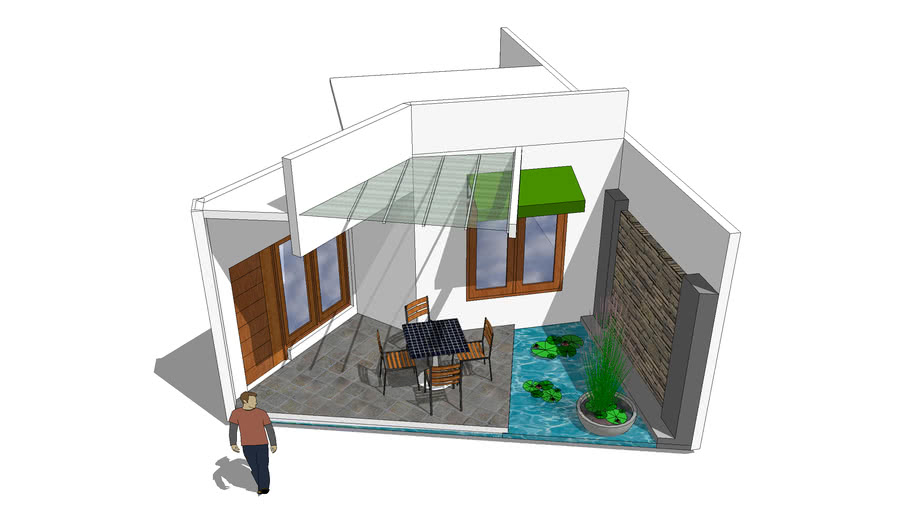 KOi Pond Backyard | 3D Warehouse