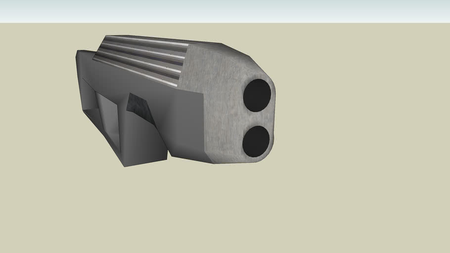 simple futuristic rifle | 3D Warehouse