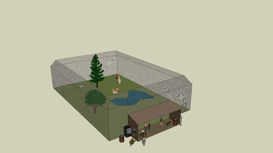 Tiger Enclosure | 3D Warehouse