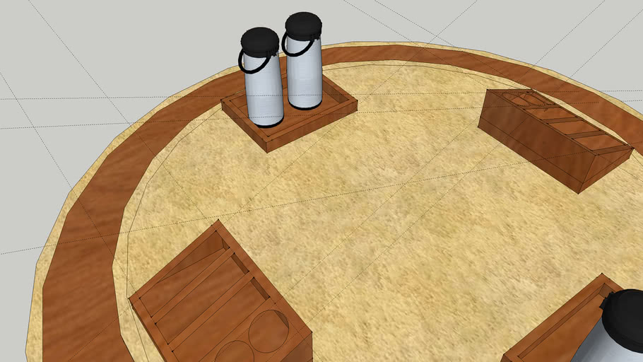 circular condiment station | 3D Warehouse