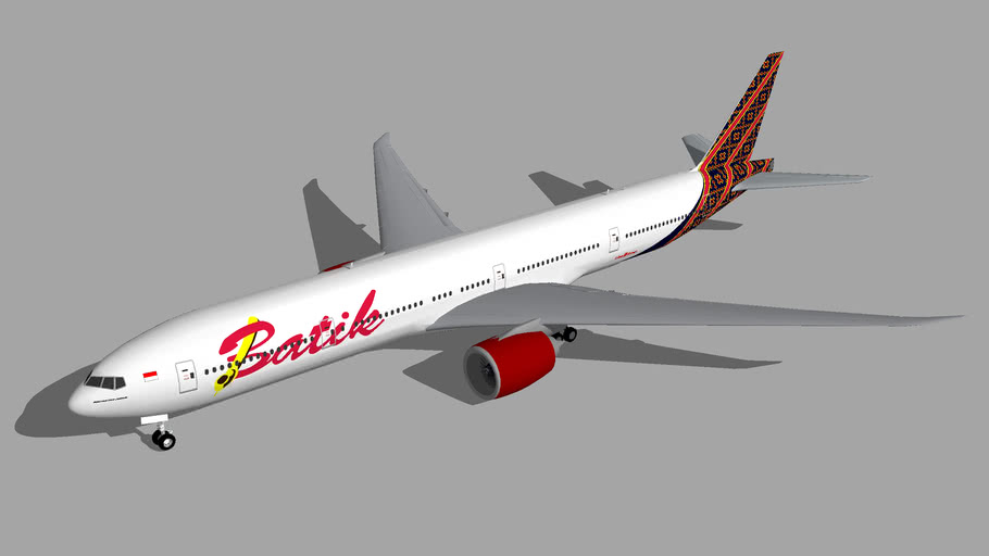 Batik Air Boeing 777-300ER 1 | 3D Warehouse