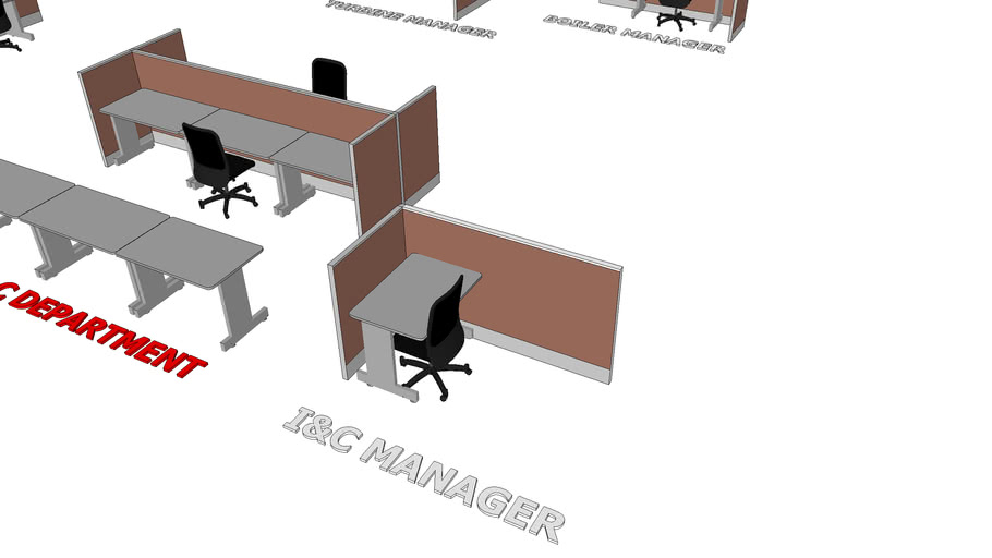 Partition set for office | 3D Warehouse