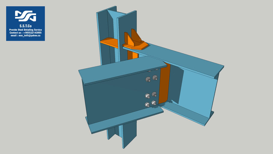 Beam to beam connection | 3D Warehouse