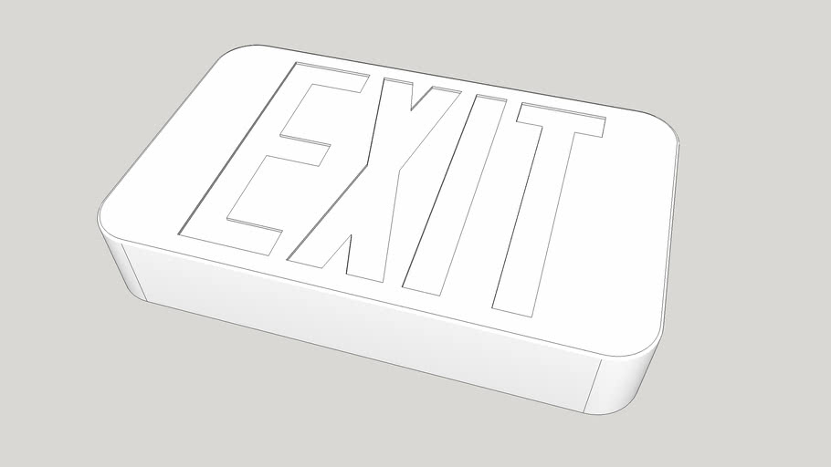 Exit sign | 3D Warehouse