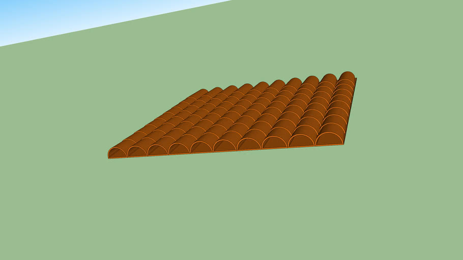 tejado teja roja pequeño | 3D Warehouse