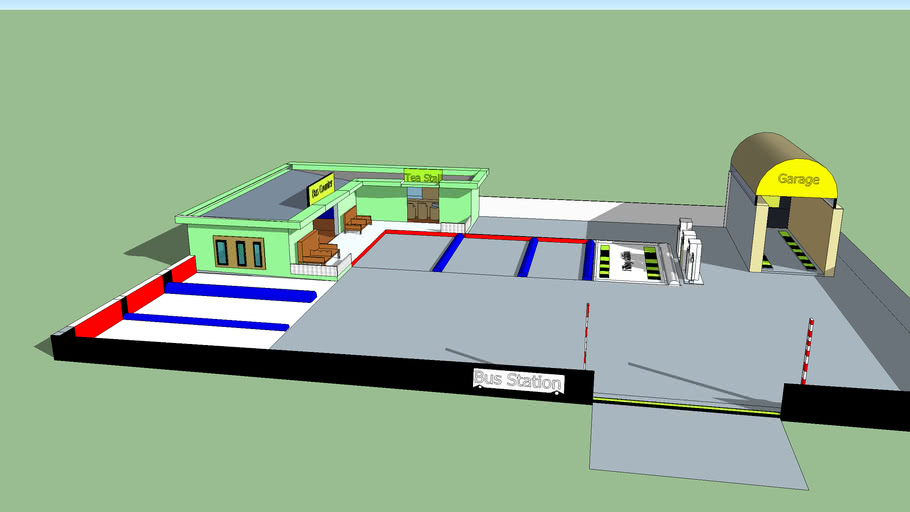 Bus Station | 3D Warehouse