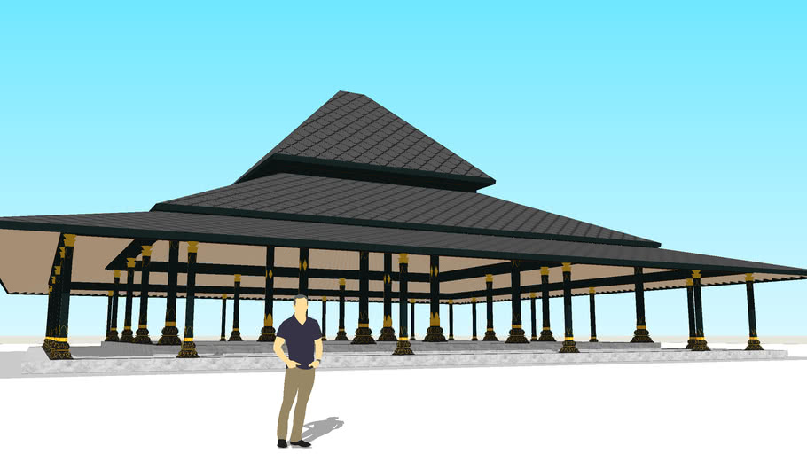 Joglo keraton yogyakarta (bangsal srimanganti) | 3D Warehouse