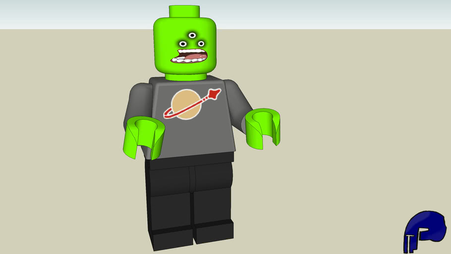 alien lego man | 3D Warehouse