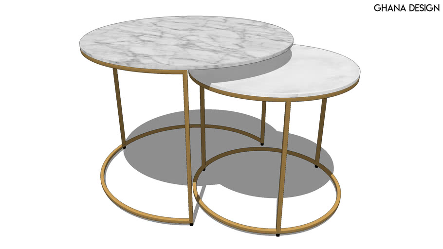 Conjunto Mesa Lateral Mármore | 3D Warehouse