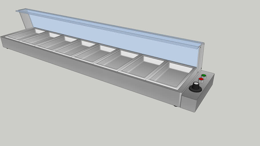Mini Bain Marie with 8 food tray | 3D Warehouse