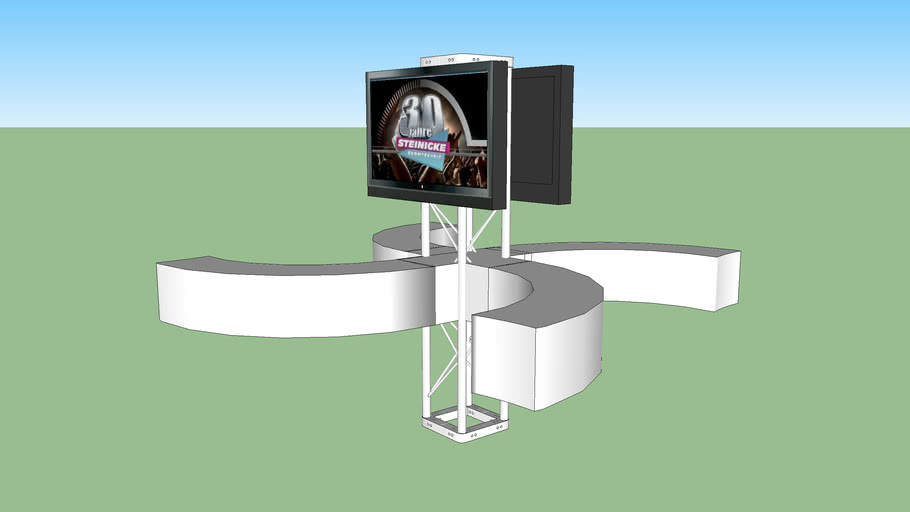 Display Stand with Monitors | 3D Warehouse
