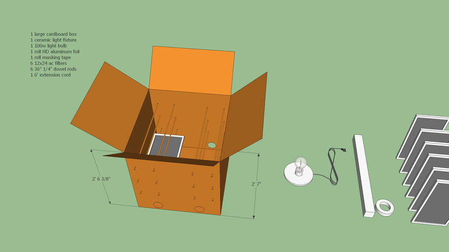 simple electric dehydrator | 3D Warehouse