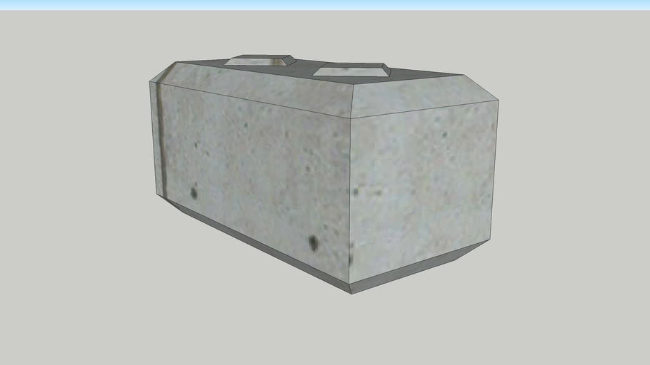 Concrete Lock Block | 3D Warehouse