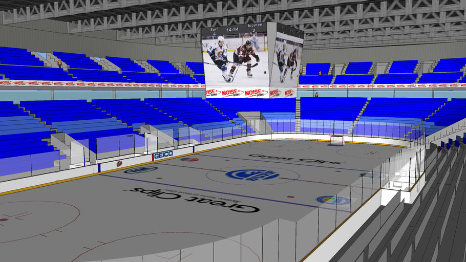 ECHL (fictional) Hockey Arena 'Daytona Beach FLA' | 3D Warehouse