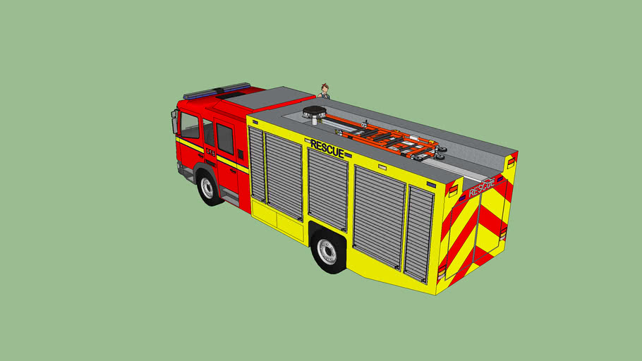 London Fire Brigade- Fire Rescue Unit | 3D Warehouse