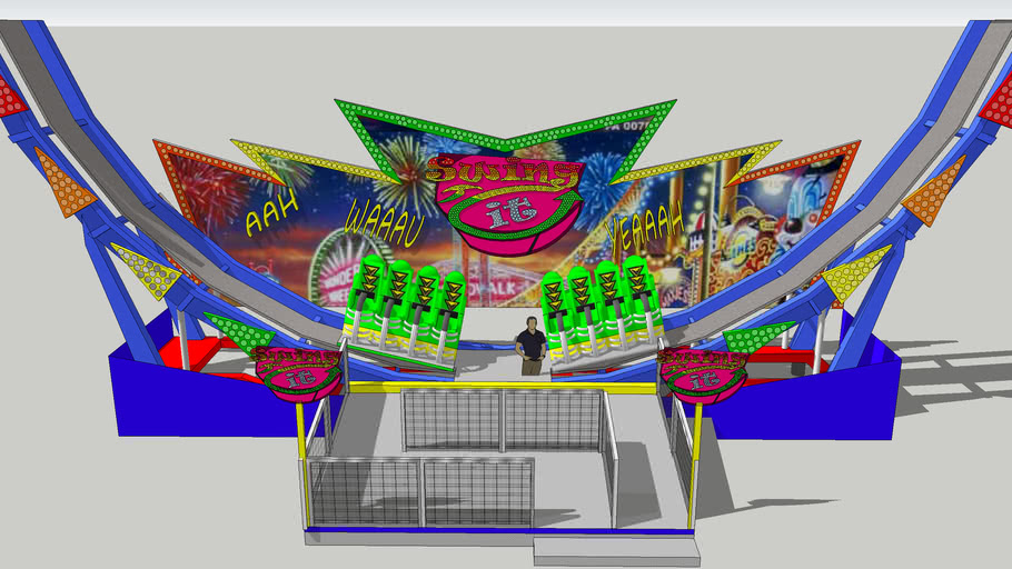 Funfair Ride (SWING IT) KMG Machinebouw | 3D Warehouse