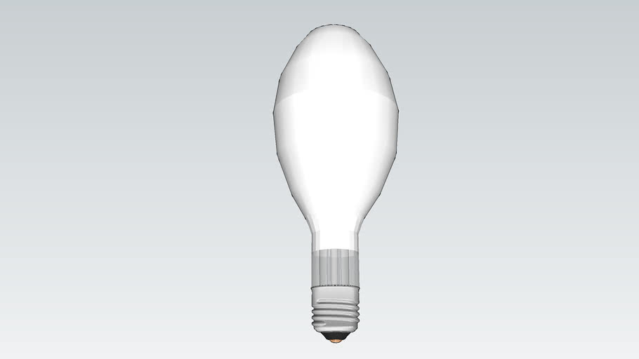 Tungsram HgL / HgLi 400 Mercury Vapour Bulb | 3D Warehouse