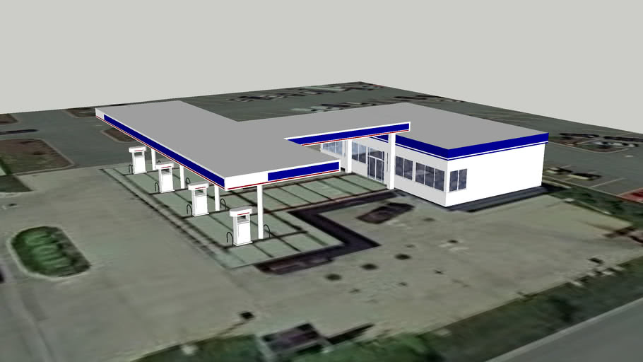 gas station | 3D Warehouse