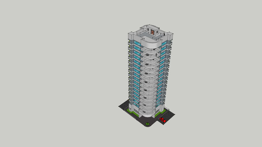 High Rise luxury apartment tower | 3D Warehouse
