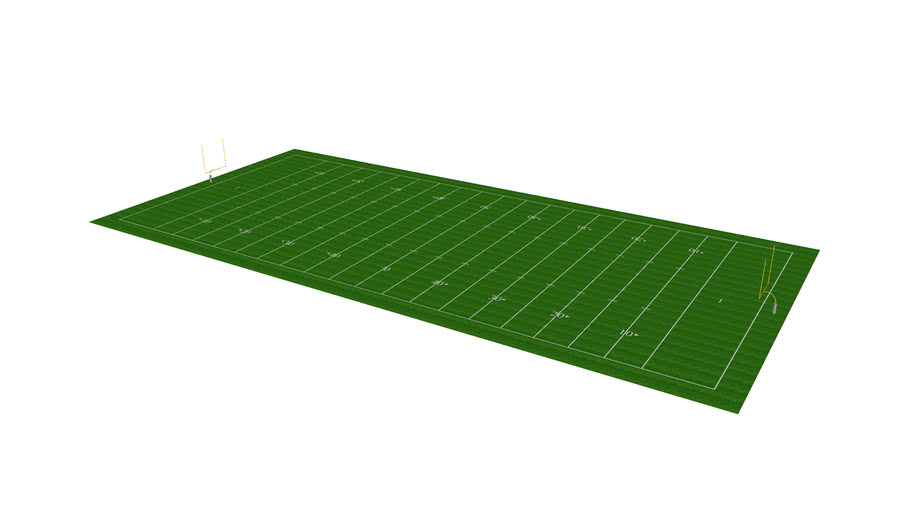 Football Field - Detailed | 3D Warehouse