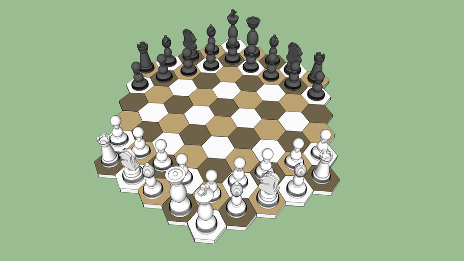 Shafran's hexagonal chess | 3D Warehouse