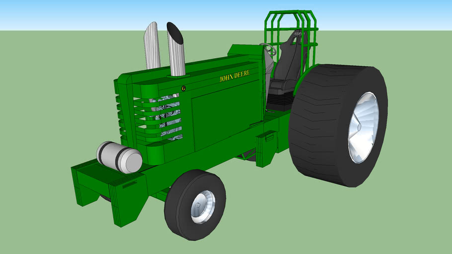 John Deere Pulling Tractor | 3D Warehouse