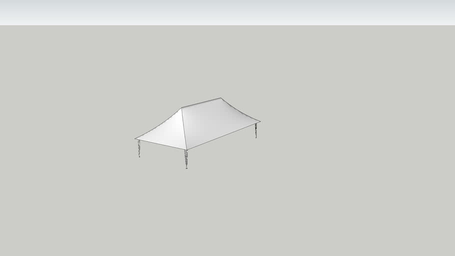 Tente Gazebo 9x18 | 3D Warehouse