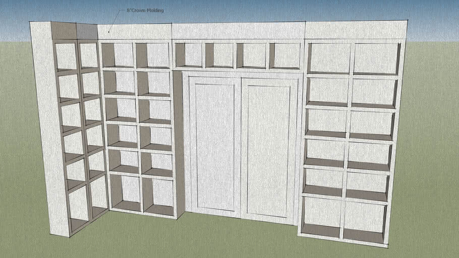 Custom Bookshelves | 3D Warehouse