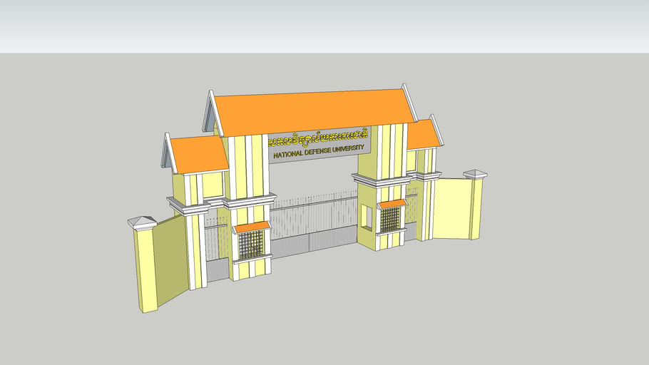 Khmer_School_Gate2018 | 3D Warehouse
