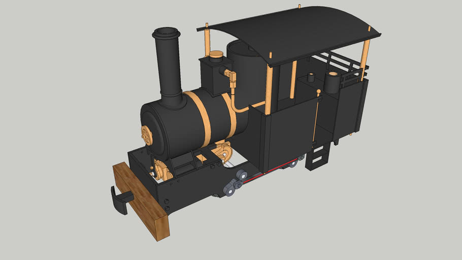 Regner Lumberjack live steam model. garden train, G gauge, 1:22.5 scale ...