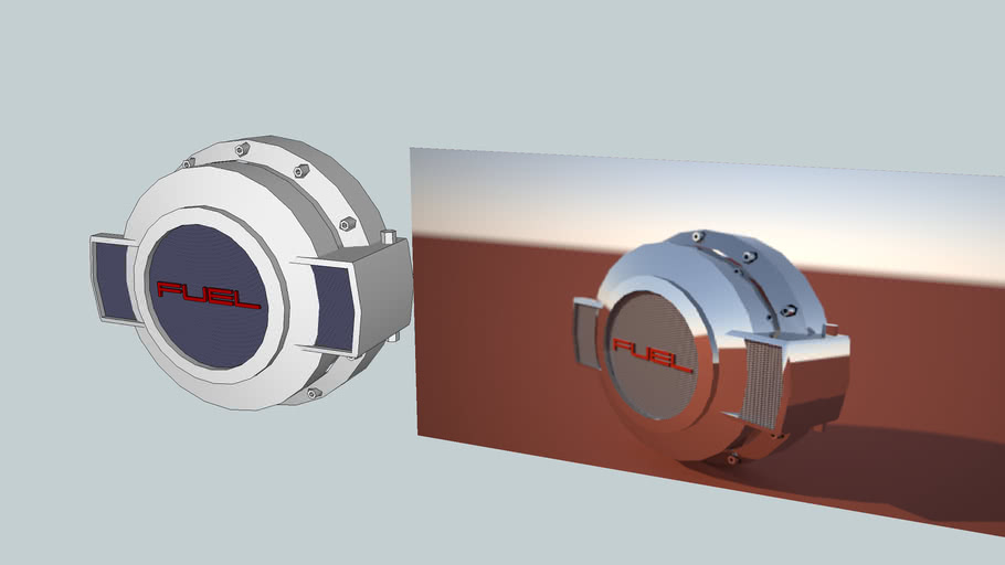 Sports car fuel cap maxwell texturized | 3D Warehouse