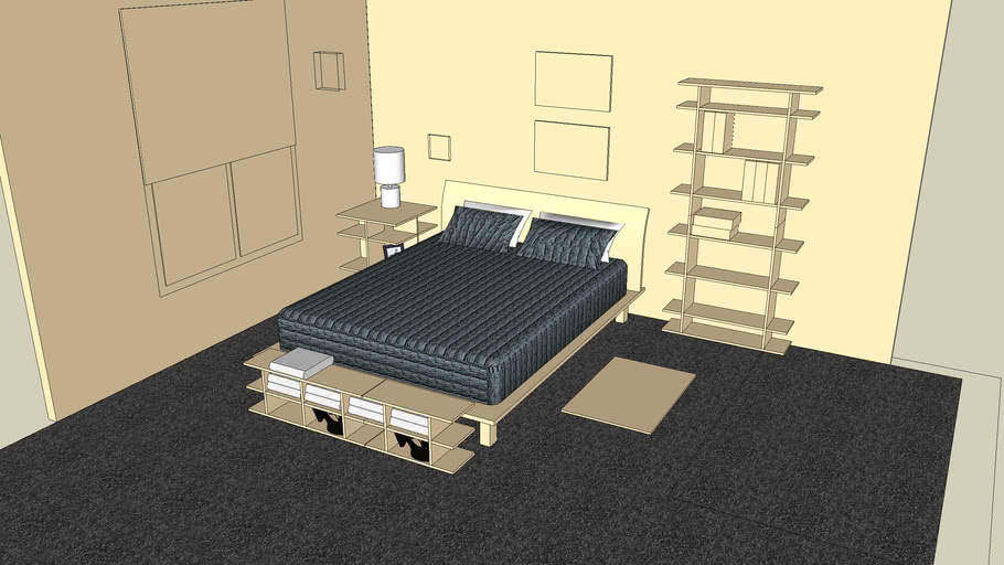 Recamara Individual | 3D Warehouse