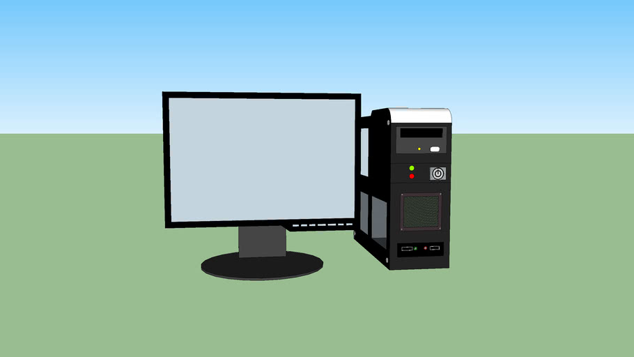 monitor y cpu | 3D Warehouse